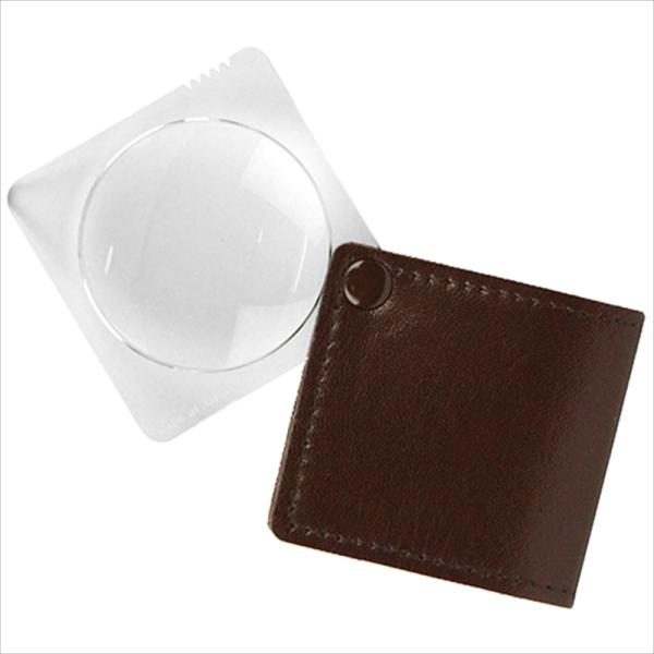 携帯に便利なケース付でポケットサイズです。[用途]新聞、辞書等の細かい文字を見る時用ルーペ。[機能]ガラスレンズを使用しています。[仕様]●本体サイズ：幅59mm×高さ59mm×奥行15mm。●重量：33g。●レンズ径：45mm。●レンズ倍...