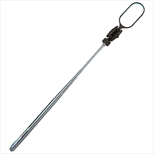 鏡の角度を自由に変える事ができます。[用途]機械の内部、背面等の点検作業に使用する点検鏡。[機能]柄は伸縮し、背面等の狭い場所でも確認できる点検鏡です。[仕様]●アンテナ長さ：600mm。●鏡サイズ(楕円形)：25mm×50mm。●重量：4...