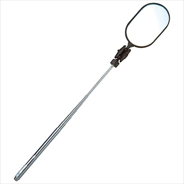 柄は、伸縮しますので、背面や狭い場所など、見えにくい場所も鏡に映して簡単に見る事ができます。[用途]見えにくい、狭い所の点検・観察に使用する鏡。[機能]鏡の角度を自由に変える事ができます。鏡は2倍に拡大して写します。[仕様]●鏡(楕円型)：...