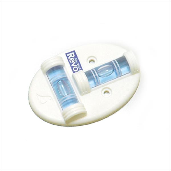 白い基準線は気泡管のウラ側の線が目立たないので見やすくなっています。[用途]前後左右を同時測定用ミニレベル。[機能]暗い所でも使える青色畜光シート付気泡管付です。機械・設備等の設置に前後左右の水平が同時に確認でき便利です。機械にビスで装着す...