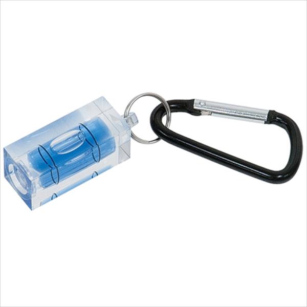 携帯に便利なミニサイズです。[用途]水平の確認に使用するレベル。[機能]透明度の高いアクリル樹脂を使用しています。視認性バツグンのブルーレベルです。大型カラビナ付です。[仕様]●気泡管感度：0.5mm/m＝0.0286度。●気泡管精度：±2...