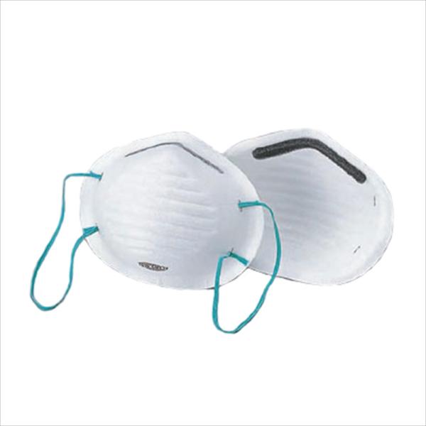 塵埃簡易白いマスクです。[用途]建設・土木・切削・木工・花粉・掃除等の比較的大きな塵埃が飛散している場所用。[機能]やや小さめのフィット感抜群な簡易マスクです。接顔面が顔のラインに沿った三次元曲線です。抗菌処理加工をしているので衛生的です。...