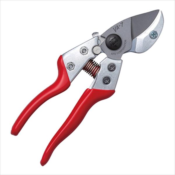 切断しにくい太い枝(22mm程度)も切断できるアンビル設計の剪定鋏です。[用途]剪定鋏。[機能]切刃と受刃がまな板と包丁の関係で楽に太枝を切ることが出来ます。切刃が薄いため切断にかかる負担が少なく省力化を図ることが出来ます。勝手に外れず、勝...