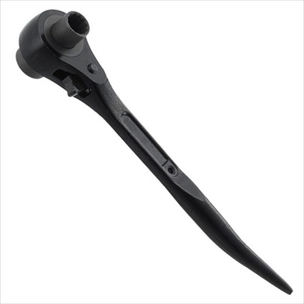 作業性の良いショートタイプです。[用途]ショートラチェットレンチ。[機能]爪の切り替え部の開口が大きく泥水、砂などが入ってもすぐ排除されるため過酷な条件でも極めて安定したラチェット作動が得られます。本体、ソケット・爪は、鍛造成形により耐久性...