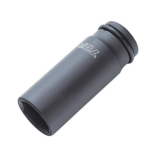 インパクトレンチやエアーインパクトなどの動力工具用ソケットです。[用途]各種ボルト・ナットの着脱作業。[機能]ボルトが長く出る場所や奥深い場所の作業に最適な超ロングタイプです。6角サーフェイスタイプ(面接触)のためボルト・ナットの角をナメに...