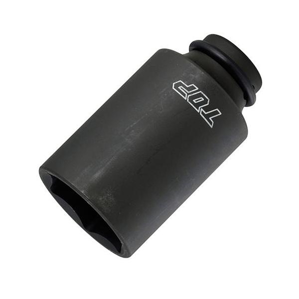 インパクトレンチやエアーインパクトなどの動力工具用ソケットです。[用途]各種ボルト・ナットの着脱作業。[機能]ボルトが長く出る場所や奥深い場所の作業に最適な超ロングタイプです。6角サーフェイスタイプ(面接触)のためボルト・ナットの角をナメに...