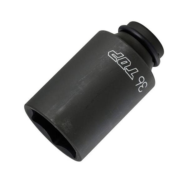 インパクトレンチやエアーインパクトなどの動力工具用ソケットです。[用途]各種ボルト・ナットの着脱作業。[機能]ボルトが長く出る場所や奥深い場所の作業に最適な超ロングタイプです。6角サーフェイスタイプ(面接触)のためボルト・ナットの角をナメに...