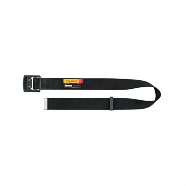 革手袋でも使いやすいワンフィンガーバックルタイプです。[用途]墜落制止用器具胴ベルト、ワークポジショニング用器具胴ベルト、腰袋用吊りベルト。[機能]重い道具の吊り下げにも耐える腰の強いナイロンベルト採用です。軽量なワンフィンガーアルミ黒バッ...