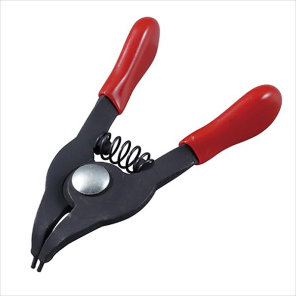 小型でコンパクトなスナップリングプライヤーです。[用途]C型形状の止め金具スナップリングの着脱。[機能]C型止め輪、軸用です。[仕様]●使用範囲：10〜30mm。●先端部：先曲り45度。…