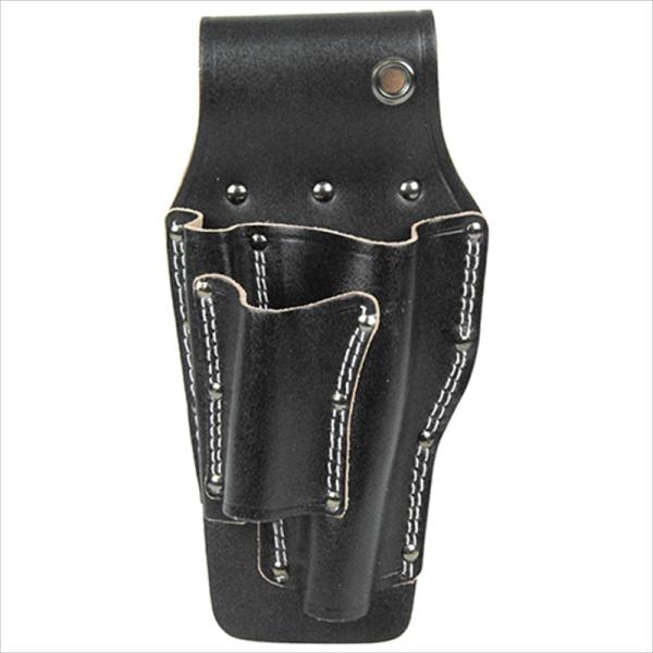 抜群の耐久性、ハードな使用にもOKです。[用途]板金鋏、金切鋏等の道工具類の収納、携帯。[機能]開口部をR型にカットしてあるので、出し入れしやすくなりました。床皮に黒染コーティングを施してありますので、摩擦に強く水をはじきます。[仕様]●サ...