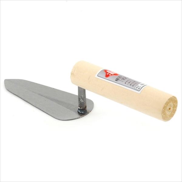 広い用途に使える柳刃鏝です。[用途]漆喰塗り作業。[機能]狭い場所や手の入りにくい所の、漆喰などの塗り作業に最適です。[仕様]●サイズ：105mm。[材質]●コテ板：鉄。●柄首：鉄。●柄：木。[注意事項]作業箇所にあったコテを使用ください。...