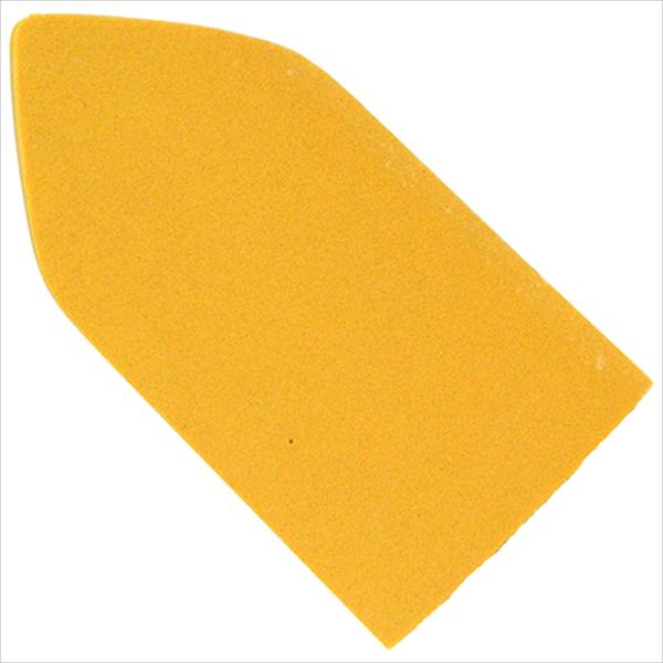 緑長ゴム鏝剣先用替えゴムです。[用途]ゴム鏝用替えゴム。[機能]タイルやブロックなど傷を付けたくないものを塗る際にゴムで保護された鏝を使用し、消耗した際に替えゴムにて交換します。[仕様]●仕上げタイプ替え。●サイズ：90mm。[材質]●スポ...