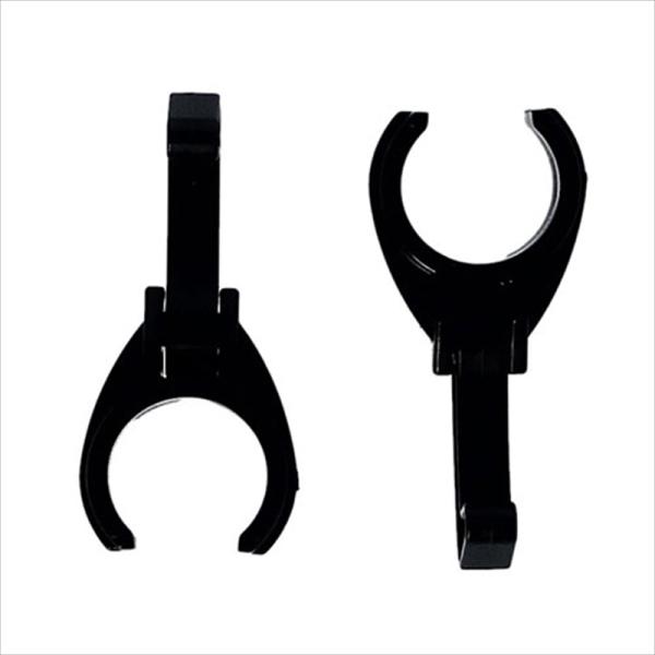 パイプ柄専用ひっかけフックです。[用途]パイプ柄用後付けパーツ。[機能]パイプ柄に取り付けることで、容器などにひっかけることが可能になります。ひっかけ部分は折りたたみ式です。約25mm径のパイプに取り付け可能です。[仕様]●対応タイプ径：約...