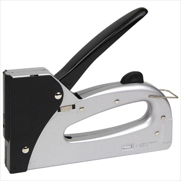 打ち込みの強さを調整できる、ハンドタッカーです。[用途]木材への固定、打ち込み。[機能]紙・布・ビニールなどを木材に固定できます。レバーを調整することで、打ち込みの強さを調整できます。対象物の硬さに応じて、打ち込み強さを調整出来ます。[仕様...