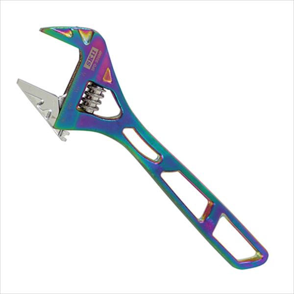 虹のように様々な色が調和し、華やかさと鮮やかさが融合した神秘的な美しさが特徴的な虹色チタンコーティングを採用しました。[用途]六角ボルト・ナットの締付け、緩め作業。[機能]幅厚ハンドルは力を掛けても手への当たりが優しく、作業中の安定感も抜群...