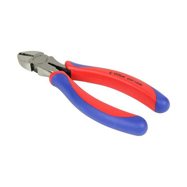 手にやさしいソフトグリップ付きです。[用途]切断作業。[機能]ソフトグリップ付で、切断作業に最適です。[仕様]●切断能力：(軟鉄線)1.6mm。[材質]●炭素工具鋼。●グリップ：樹脂。[注意事項]非絶縁工具ですので、電流が流れているものには...