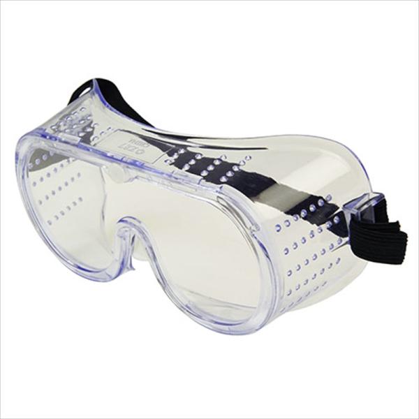 軟質素材採用のフレームで顔にフィットし易いゴーグルです。[用途]粉じんや飛来物が発生する作業時の眼の保護。[機能]度付眼鏡の上からかけることができます。フレームは、通気孔付です。かけ疲れしにくい軽量タイプです。[仕様]●レンズカラー：クリア...