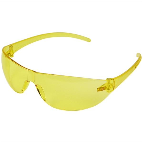 かけ疲れしにくい軽量タイプのセフティグラスです。[用途]飛来物が発生する作業時の眼の保護。[機能]イエローレンズ採用で室内蛍光灯下などで明るい視野を確保します。傷に強いハードコートレンズです。目に有害な紫外線を99.9%カットし、フレーム形...