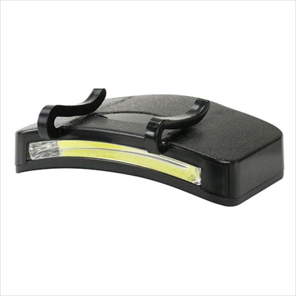 乾電池式のLEDキャップライトです。[用途]暗所での点検・検査作業、夜間の散歩等。[機能]キャップに取付けて使用できます。[仕様]●電源：単4乾電池×3本(電池別売)。●明るさ：200lm。●点灯時間：約2時間。●寸法：約幅90×奥行60×...