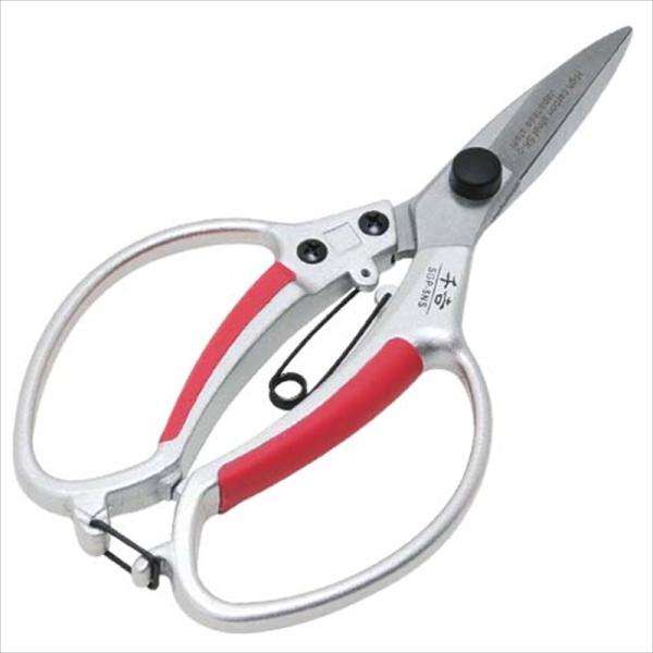 バネ付き・軽量・丈夫で作業が楽々です。[用途]庭木の剪定作業用。[機能]あらゆる盆栽や庭木のお手入れに最適です。丈夫で軽く使いやすいアルミダイキャスト柄です。バネ付きで作業楽々出来ます。刃はハードクロームメッキ処理でサビにくく、ヤニも付きに...