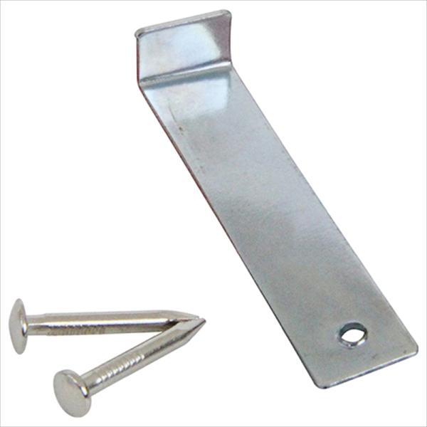 経済的な交換・補修用パーツです。[用途]交換用L型クサビ。[機能]鍬や片手鍬など農工具の抜け防止、ガタつき防止に使用します。抜け防止面が木柄に接するように打ち込んでください。[仕様]●サイズ(約)：厚1.0×幅12×長さ55mm。●L型。●...