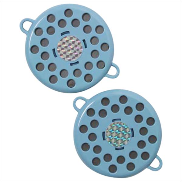 磁力で鳥を撃退します。[用途]防鳥。[機能]直径8cmのフェライト磁石を使用しています。鳥を傷つけずに追い払います。[仕様]●1300ガウス。●有効範囲：約半径1m。●2個入。●重量：190g。[材質]●本体：ABS。●磁石：フェライト磁石。…