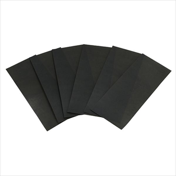 600番の耐水ペーパーが6枚入ったお買い得なセットです。[用途]表面の汚れ落とし・艶出し研磨作業。[機能]電動サンダーやハンドサンダー、カットしてお好きなサイズで木材等に巻き付けて利用できます。乾式でも、水・油付けでも使用が可能です。表面の...