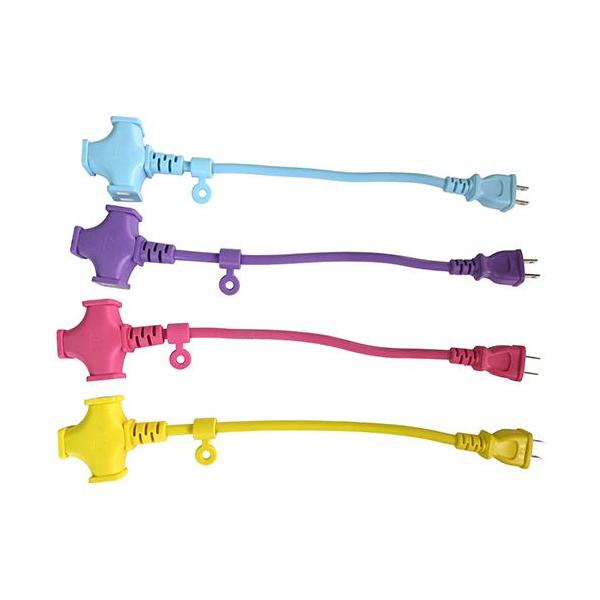 冬でもやわらかいソフトコードの延長コードです。[用途]電源の延長、分岐。[機能]2.0mm2太さのコードを採用しており、余裕電源容量で熱を持ちにくいです。[仕様]●電線太さ：2.0mm2。●コード長：約0.35m。●電線許容電流：15A。●...