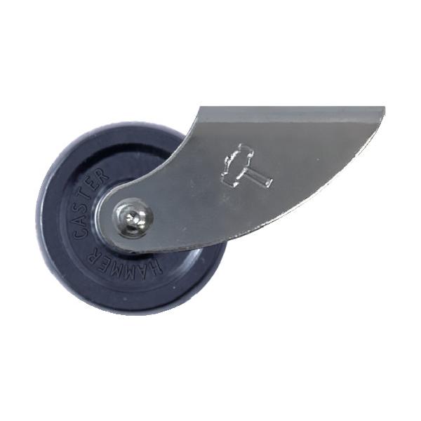 "●取付け方法が非常に特徴的なキャスターです。<br>●一般家庭や事業所で使用されているあらゆる軽量製品に適しています。<br><br>●底面等取付スペースが無い時に側面に取付けできます。<br&g...