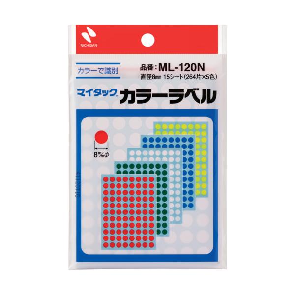 "●色数もサイズも豊富で、識別に便利です。<br>●マイタックラベルは、のりも水もいらずにそのまますぐ貼れるのが特長です。<br>●粘着剤が付いているので、そのまま貼れる便利なラベルです。<br>●色数も...