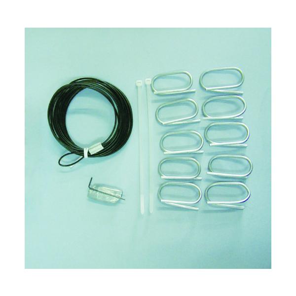 "●レールやパイプに簡単にシートを吊るすことができます。(KJ26、KJ27)<br>●レールやパイプがなくても、ワイヤセットを使用すれば取り付け可能です。(KJ25)<br><br>●簡易間仕切りシート...