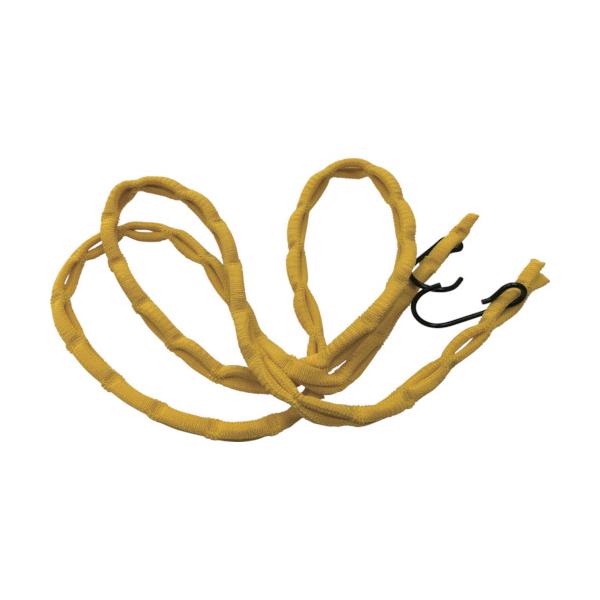 "●ゴム自身が輪の連続で引っ掛け可能です。<br>●クモの巣のように自在に張り巡らせることができます。<br><br>●自転車やバイクの荷物固定などに。<br><br>●色：イエロ...