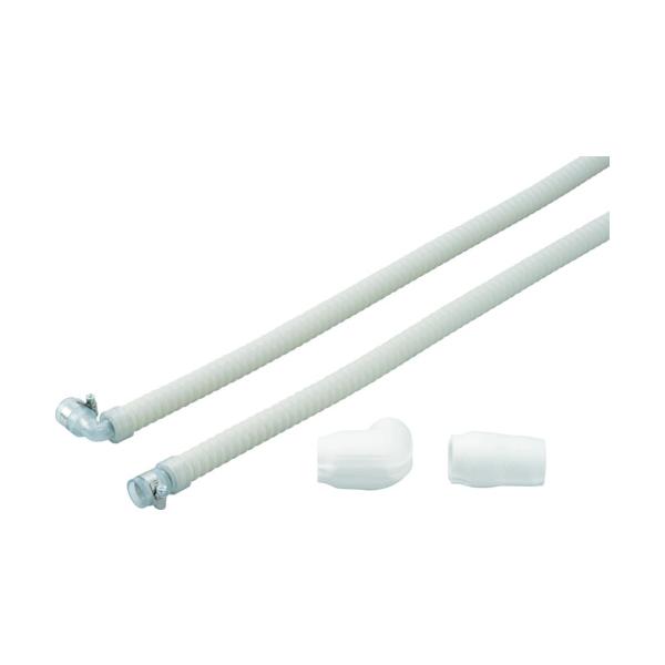 "●ドレンアップ配管を一体化して、工数を削減します。<br>●漏水リスクの低減になります。<br><br>●パッケージエアコン　ドレンアップ配管用継手付き断熱ドレンホース。<br><br...