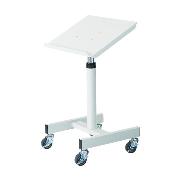 ●ロック機構を内蔵しており作業中でも簡単に高さ調節が可能です（20ｍｍピッチで10段階）。<br>●天板傾斜機能により座り作業から立ち作業まで対応可能な作業補助台です。<br>●組立式、ロック機構付昇降調節、天板傾斜...