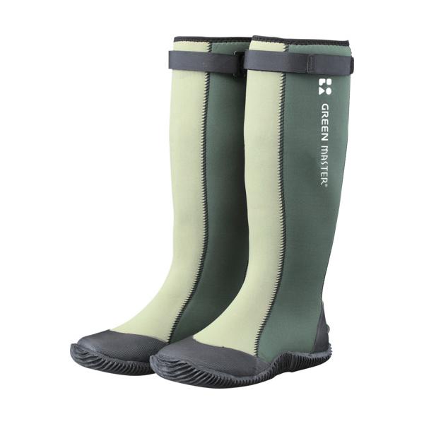 "●オシャレで軽く、伸縮性のよい長靴です。<br>●防水加工により、濡れた足場でも安心してご使用いただけます。<br>●独自開発のグリップ底により、足場に跡が残りにくく、高いグリップ力を発揮します。<br&gt...