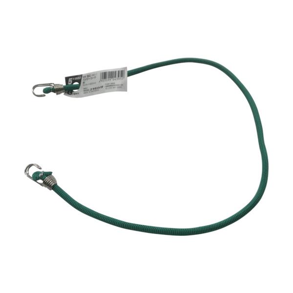 "●伸縮性があり、周囲を糸で特殊織しています。<br><br>●荷物の仮留め、固定等<br><br>●色：グリーン<br>●長さ(m)：0.6<br>●標準幅(mm)：...