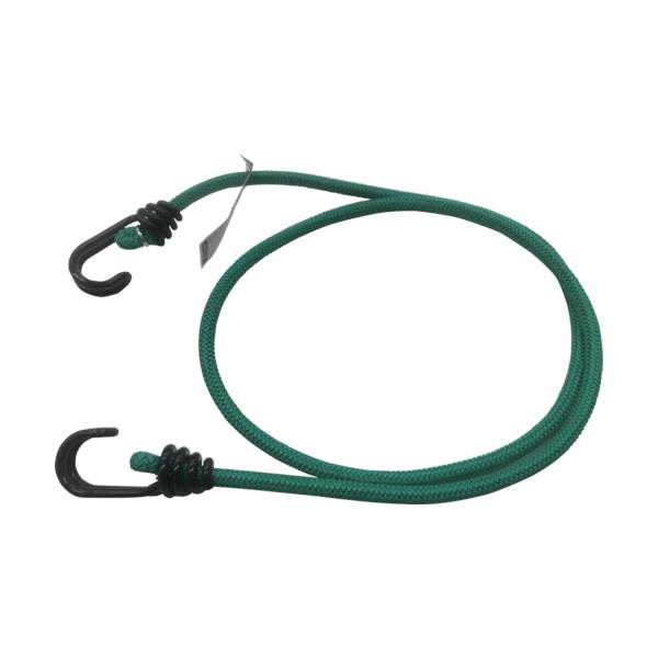 "●伸縮性があり、周囲を糸で特殊織しています。<br><br>●荷物の仮留め、固定等<br><br>●色：グリーン<br>●長さ(m)：1.2<br>●標準幅(mm)：...