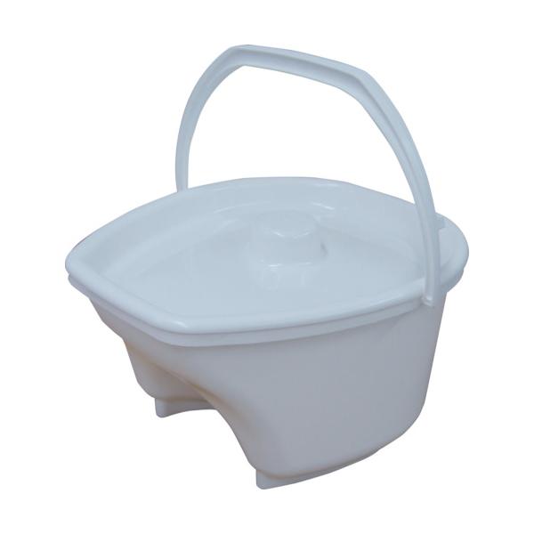 "●ポータブルトイレ用専用フタ付バケツです。<br><br>●排泄用具。<br><br>●幅(mm)：290<br>●奥行(mm)：330<br>●高さ(mm)：180...