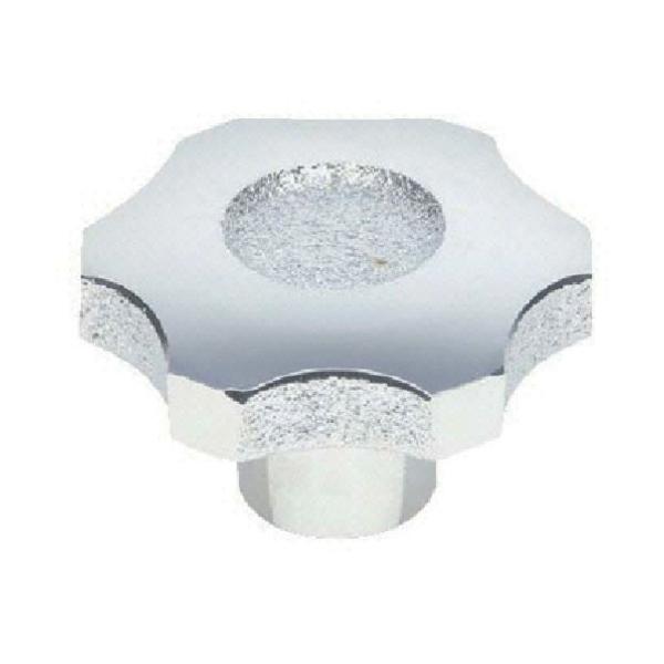 "●ボス部には加工しやすいように5mmのセンター穴が空いています。<br><br>●外径(mm)：80<br>●ノブ高さ(mm)：50<br>●ボス穴径(mm)：5<br>●ボス穴...