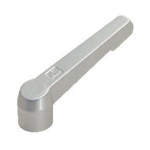 "●ピンホール付き<br><br>●フィックスドレバー<br><br>●亜鉛ダイキャスト(ZDC1) 塗装 シルバーグレー<br><br>…メカトロ部品 機械部品 レバー…"