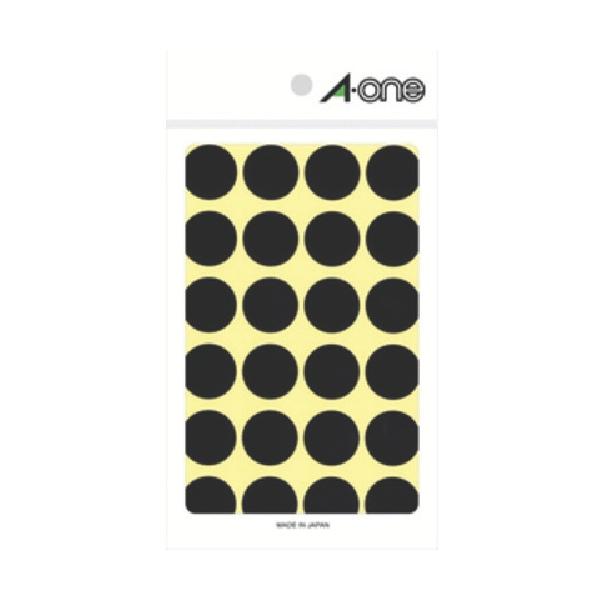 "●豊富なカラーで識別に便利な丸型のラベルです。<br><br>●グラフや分布図の作成に<br>●在庫管理などの色分け表示に<br><br>●色：黒<br>●面付：4列...