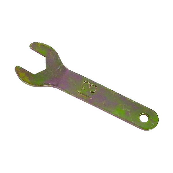 "●ねじ込み式、およびパイプ差し込み式キャスター取り付け用の板スパナです。<br><br>●ねじ込み式、およびパイプ差し込み式キャスター取り付け用に。<br><br>●二面幅寸法(mm)：13...