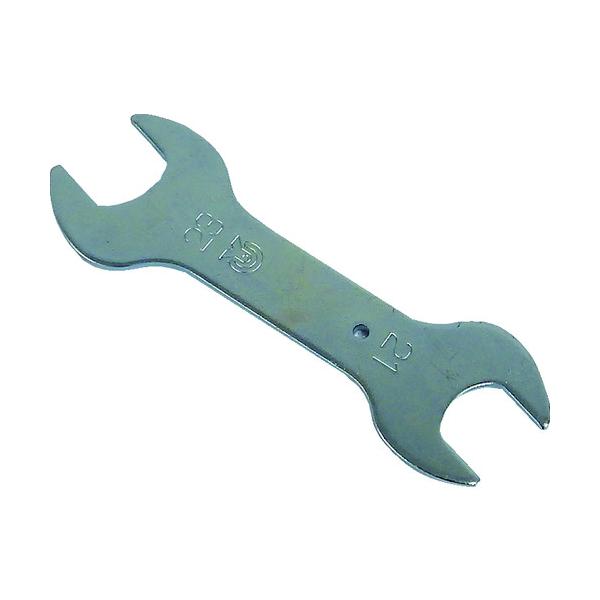 "●ねじ込み式、およびパイプ差し込み式キャスター取り付け用の板スパナです。<br><br>●ねじ込み式、およびパイプ差し込み式キャスター取り付け用に。<br><br>●二面幅寸法(mm)：21...