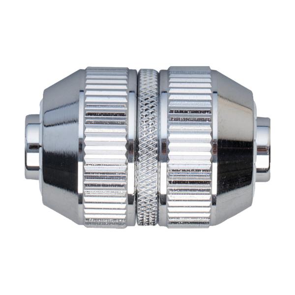 "●高品質なメッキ仕上げのホースジョイントです。<br><br>●ホースとホースの接続用。<br><br>●適合ホース内径(mm)：12〜15<br>●適合ホース外径(mm)：21...