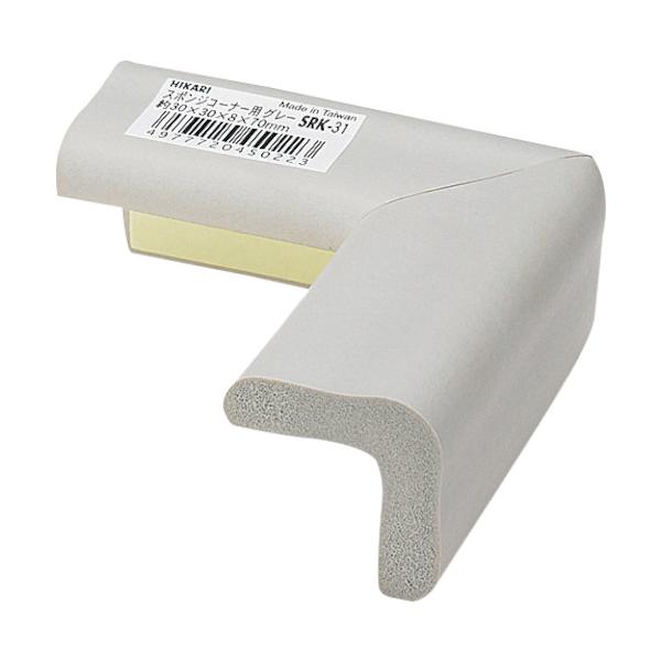 "●クッション性に優れた衝撃吸収材です。<br>●粘着テープ貼付け済みなので簡単に設置できます。<br><br>●テーブル・作業台・家具等のコーナーの保護・緩衝材に。<br>●建築・工事・工場...