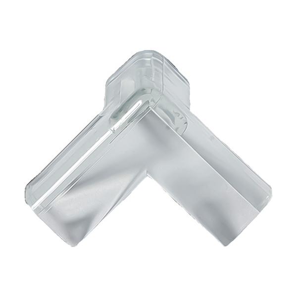 "●透明素材のため、対象物の風合いを損ねず安全対策が施せます。<br>●弾力性、耐摩耗性に優れています。<br>●三方向の角の衝撃対策が行えます。<br><br>●景観が気になる場所の角などに...