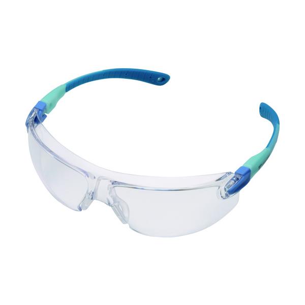 ●視界のよい、一眼式保護メガネです。<br>●小顔用の保護メガネです。<br>●鼻パッドはソフトで左右に可動します。<br>●樹脂のバネ蝶番を採用、フィット感は抜群です。<br>●テンプルの角...