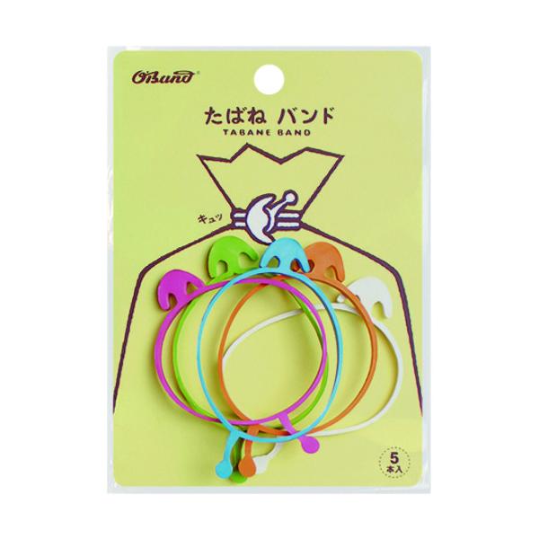 "●輪ゴムにヘッドとタブが付いていることで、たばねやすさと外しやすさを可能にしたバンドです。<br>●巻きつけてヘッドをひっかけるだけで簡単にたばねることができます。<br>●タブをひっぱることで簡単にはずすことがで...