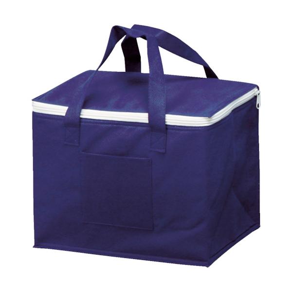 "●丈夫な不織布タイプの保冷バッグです。<br>●収納はコンパクトなのに大容量タイプです。<br>●軽いので持ち運びに便利です。<br><br>●色：ネイビー<br>●幅(mm)：...