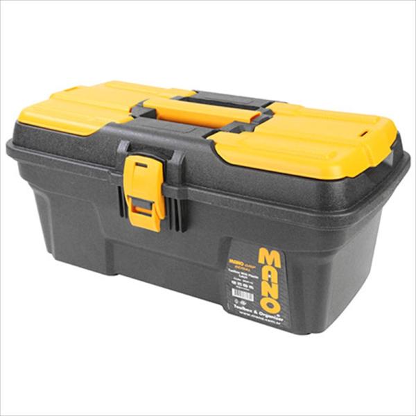 小物収納も可能な万能ツールボックスです。[用途]工具や、パーツ類の収納保管及び運搬。[機能]天板左右の収納スペースは小物の収納に最適です。取り外し可能なトレー付きで、収納物の持ち出しにも便利です。[仕様]●サイズ(約)：幅434x奥行239...